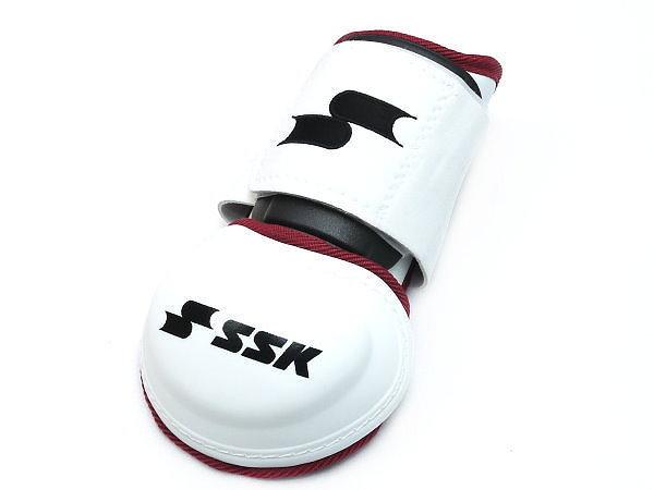 SSK Pro Extra Baseball Elbow Guard - White/Red
