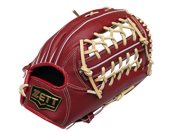 ZETT Pro Model NEO 12.75 inch Burgundy Outfielder Glove